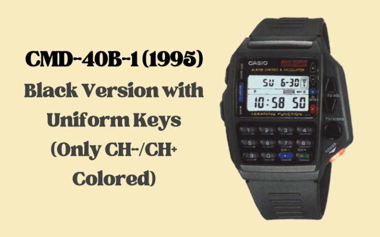 Casio CMD-40 – Technical Data & Model Information - casiorestore.com