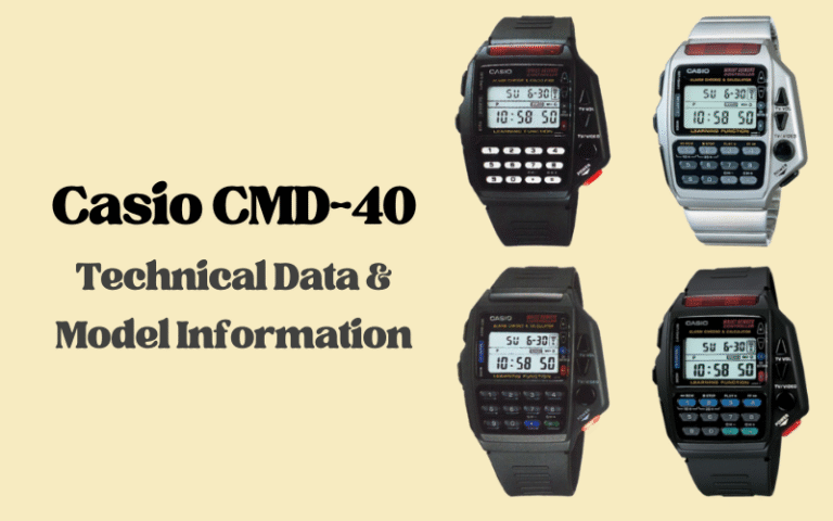 Casio CMD-40 – Technical Data & Model Information - casiorestore.com