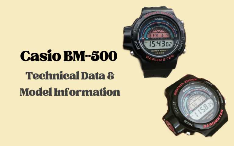 Casio BM-500 – Technical Data & Model Information - casiorestore.com