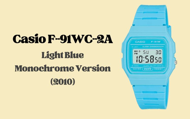 Casio F-91W – Technical Data & Model Information - casiorestore.com